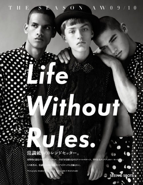 Life Without Rules in Vogue Hommes Japan | Homotography